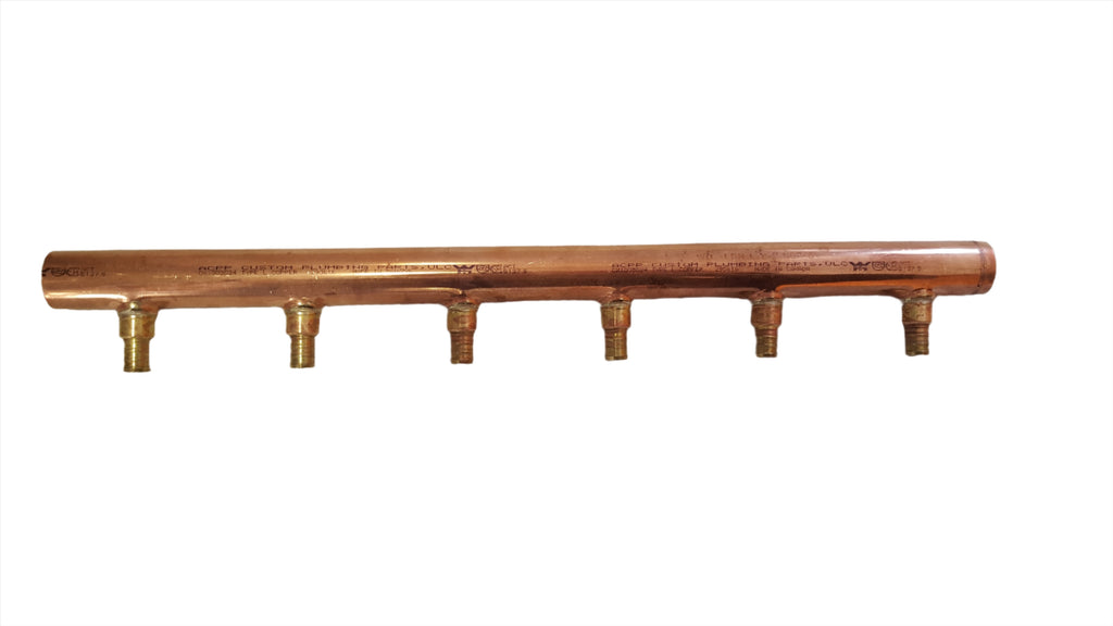 Supply Manifold 1" Header with 3/4" Pex Outlets – BadgerPipe