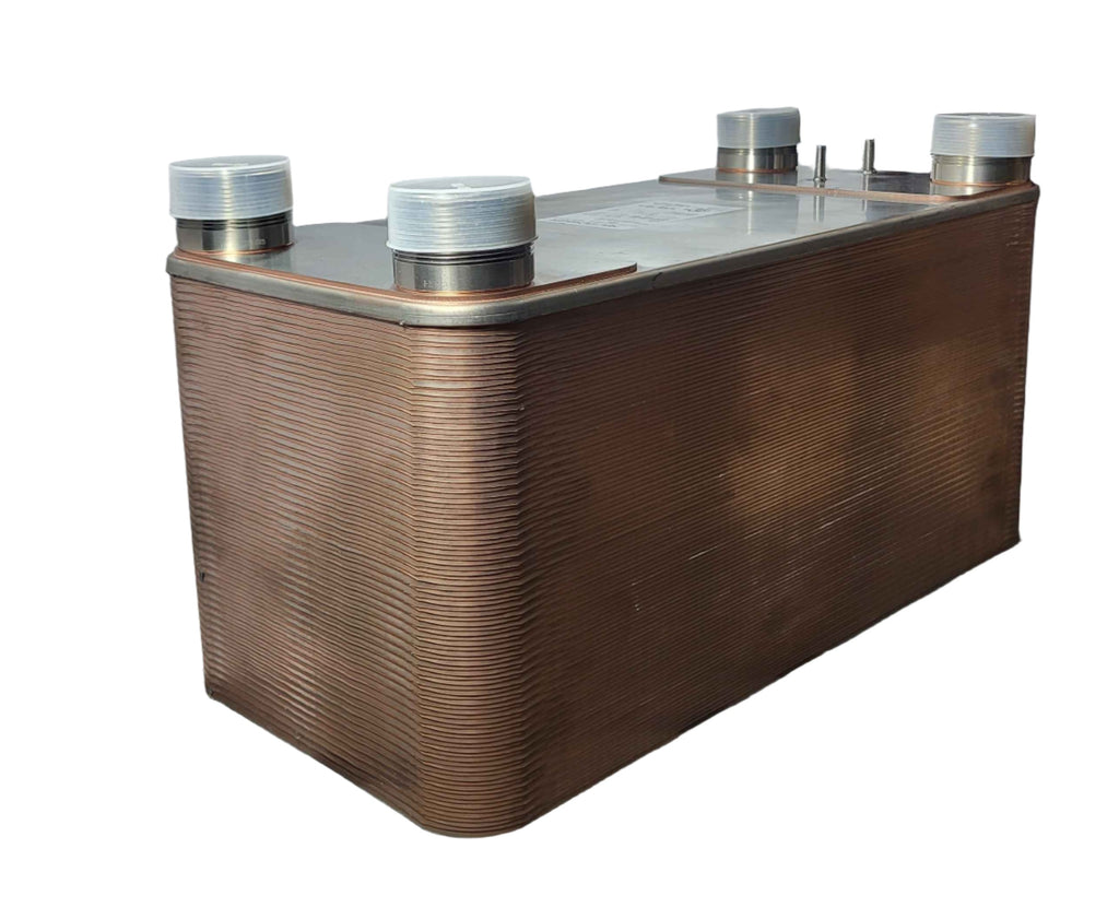10"x20" Brazed 120 Plate Heat Exchanger-2" MPT – BadgerPipe