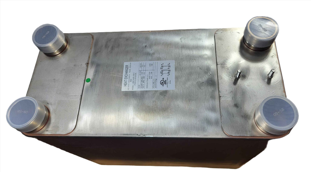 10"x20" Brazed 200 Plate Heat Exchanger-2" MPT – BadgerPipe