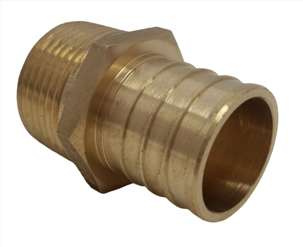 1" Pex Crimp MPT (Male Pipe Thread) x 3/4" Crimp~LEAD FREE! Bag of 4 ...